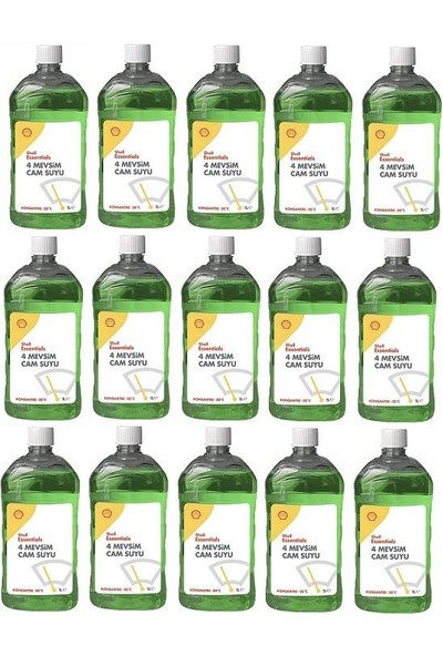 Shell 4 Mevsim Cam Suyu 1 Litre 15 Adet Shell 4 Mevsim Cam Suyu 1 Litre 15 Adet