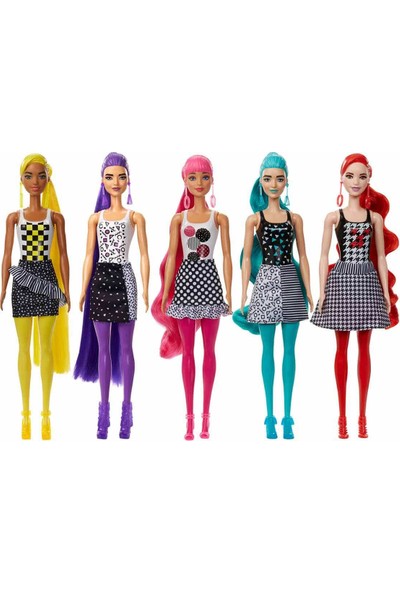 Barbie Color Reveal Renk Değiştiren Sürpriz Barbie Renk Bloklu Bebekler Seri 2 GWC56 Barbie Color Reveal Renk Değiştiren Sürpriz Barbie Renk Bloklu Bebekler Seri 2 GWC56
