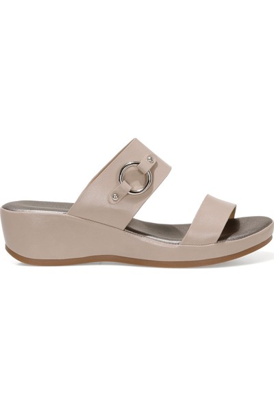Nine West Damonıca 1fx Bej Kadın Dolgu Topuklu Terlik