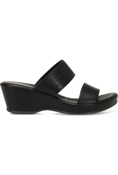 Inci Calınıa 1fx Siyah Kadın Dolgu Topuklu Terlik