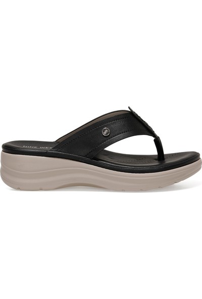 Nine West Dralella 1fx Siyah Kadın Kalın Tabanlı Terlik