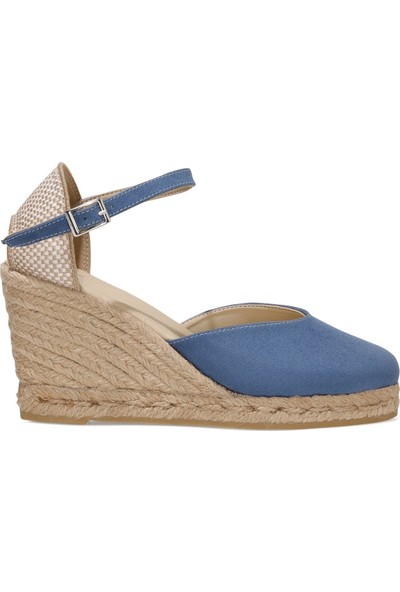 Inci Amatıso 1fx Mavi Kadın Dolgu Topuklu Sandalet