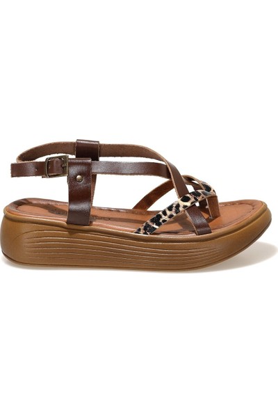 Butigo Marissa 1fx Leopar Kadın Sandalet