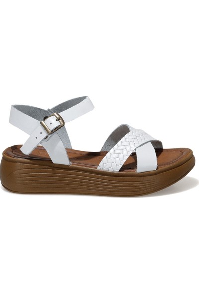 Butigo Julie 1fx Beyaz Kadın Sandalet