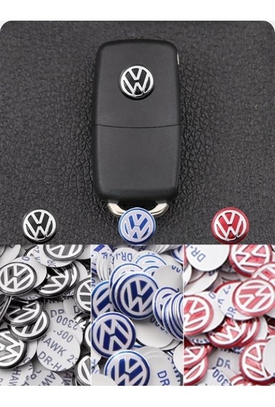 Parça Deponuz 14 mm Anahtar Logosu, Anahtar Amblemi 2 Adet Siyah