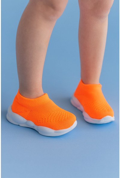First Step Ultra Hafif Memory Foam Iç Taban Çocuk Triko Spor Ayakkabı Neon TURUNCU-M-1002 First Step Ultra Hafif Memory Foam Iç Taban Çocuk Triko Spor Ayakkabı Neon TURUNCU-M-1002