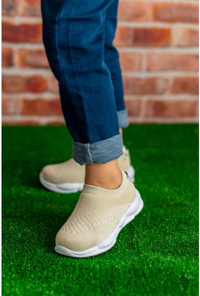 First Step Ultra Hafif Memory Foam Iç Taban Çocuk Triko Spor Ayakkabı KREM-M-1002 First Step Ultra Hafif Memory Foam Iç Taban Çocuk Triko Spor Ayakkabı KREM-M-1002