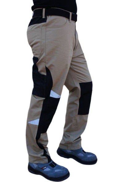 Uniporm Uniprom Iş Pantolonu Roma Model Diz Destekli 6 Cepli Bej Siyah Uniporm Uniprom Iş Pantolonu Roma Model Diz Destekli 6 Cepli Bej Siyah