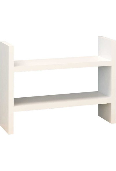 Bizim Depocu Masaüstü Ahşap Raf Düzenleyici Organizer Ahşap Raf 2'li