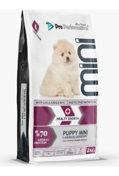 Pro Performans Hypoallergenic Puppy Mini Lamb&blueberry 2kg