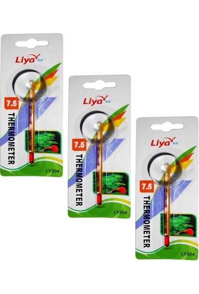 Liya Hassas Mini Vantuzlu Akvaryum Ince Cam Derece 7.5 cm (3 Adet) Liya Hassas Mini Vantuzlu Akvaryum Ince Cam Derece 7.5 cm (3 Adet)