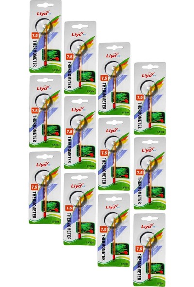 Liya Hassas Mini Vantuzlu Akvaryum Ince Cam Derece 7.5 cm (12 Adet) Liya Hassas Mini Vantuzlu Akvaryum Ince Cam Derece 7.5 cm (12 Adet)