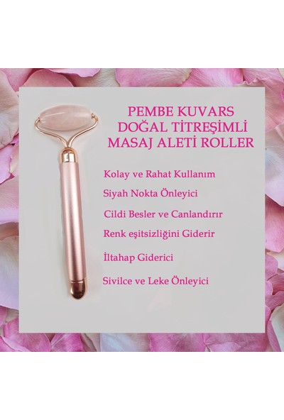 Osmanlı Doğal Taş Elektrikli Pembe Kuvars Masaj Aleti Osmanlı Doğal Taş Elektrikli Pembe Kuvars Masaj Aleti