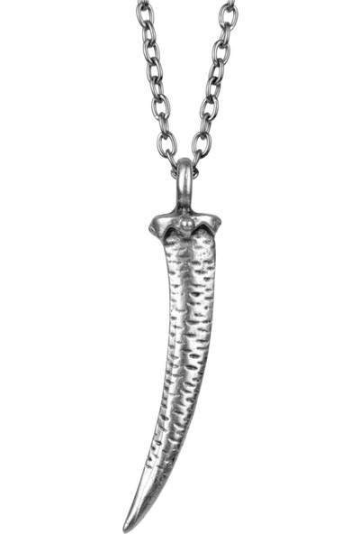 Bu Farklı Fil Dişi Kolye Eskitme Antik Gümüş Kaplama Erkek Kadın