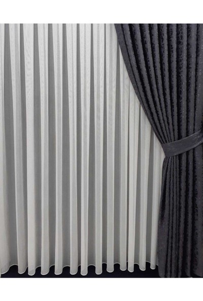 Keten Titi Ince Yağmur Desenli 1-3 Sık Pileli Tül Perde 100 x 260 cm Keten Titi Ince Yağmur Desenli 1-3 Sık Pileli Tül Perde 100 x 260 cm