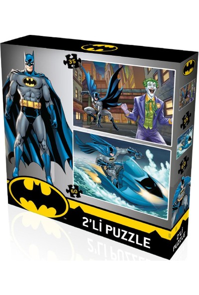 Laço Kids Batman 2'li Puzzle Yapboz Laço Kids Batman 2'li Puzzle Yapboz