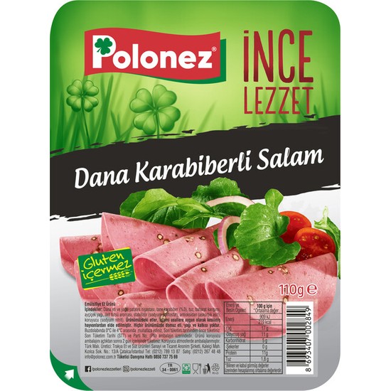 Polonez Dana Karabiberli Salam 110 gr Fiyatı - Taksit Seçenekleri