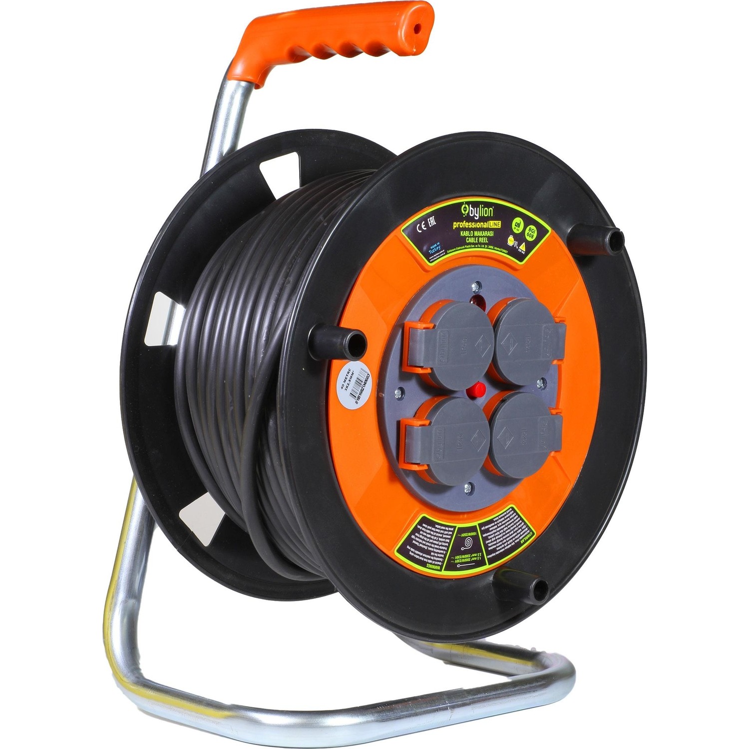 Bylion 50 Metre 3x1.5 mm Seyyar Makaralı Uzatma Kablosu 4 Fiyatı