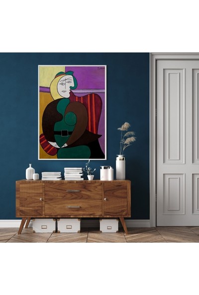 Vona Vintage Pablo Picasso Woman In A Red Armchair Poster (35X50) Vona Vintage Pablo Picasso Woman In A Red Armchair Poster (35X50)