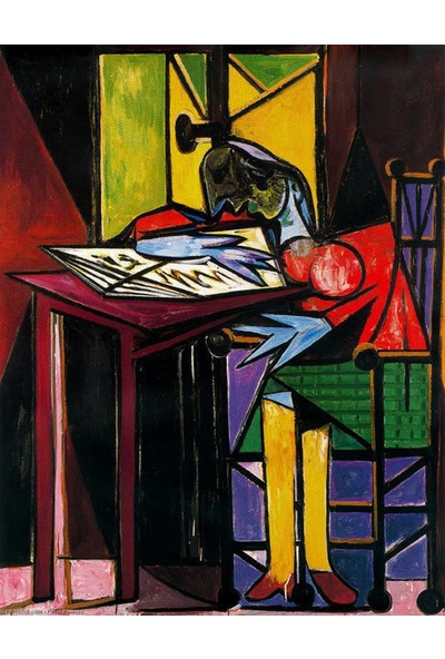 Vona Vintage Pablo Picasso Woman Reading Poster (35X50) Vona Vintage Pablo Picasso Woman Reading Poster (35X50)