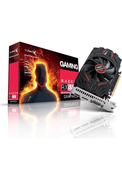 Turbox Arcade Hero M RX550 Amd GDDR5 128Bit Vga.Dvi.Hdmi Tek Fan 4GB Ekran Kartı Turbox Arcade Hero M RX550 Amd GDDR5 128Bit Vga.Dvi.Hdmi Tek Fan 4GB Ekran Kartı