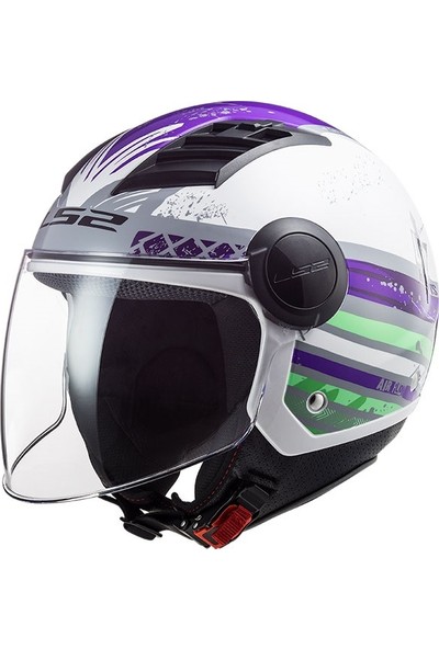 Ls2 Yarım Kask Aırflow Ronnıe Tıtanıum-Mor Xl Ls2 Yarım Kask Aırflow Ronnıe Tıtanıum-Mor Xl