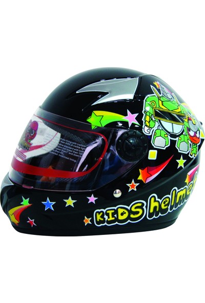 Free-M Motosiklet Çocuk Kaskı Free-M, Full Face Siyah (M Beden) Free-M Motosiklet Çocuk Kaskı Free-M, Full Face Siyah (M Beden)