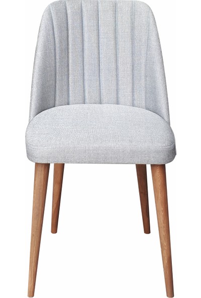 Dekoramis Otto Sandalye Açık Gri Keten