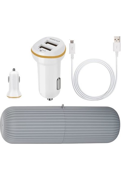 Modacar 2 USB Giriş Çakmak Şarj Soketi Micro USB Kablo Kutu Seti 714166 Modacar 2 USB Giriş Çakmak Şarj Soketi Micro USB Kablo Kutu Seti 714166