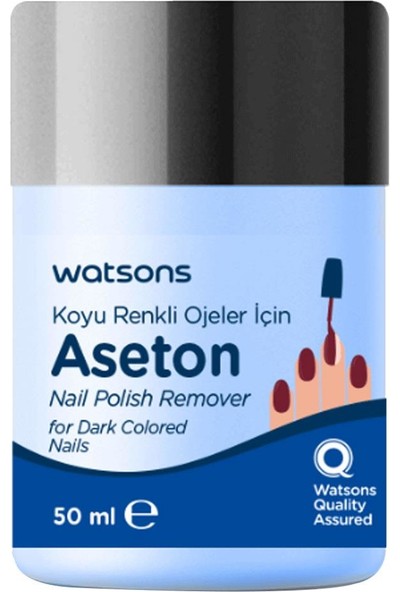 Watsons Koyu Renk Ojeler Için Aseton 50 ml
