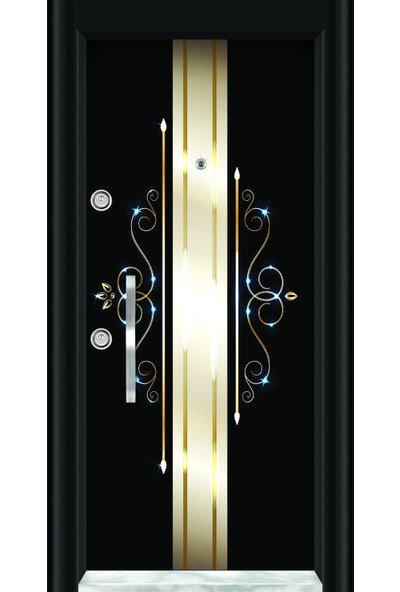 MN-1609 Lux High Gloss Çelik Kapı