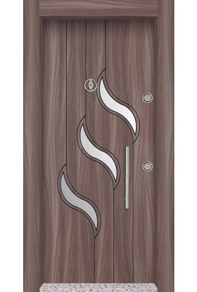 MN-1723 Classic Kromlu Laminoks Çelik Kapı MN-1723 Classic Kromlu Laminoks Çelik Kapı