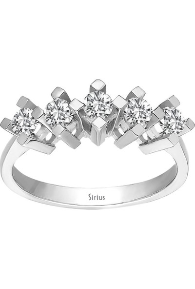Sirius 0,54 Karat Pırlanta 5 Taş Yüzük 0417R0243