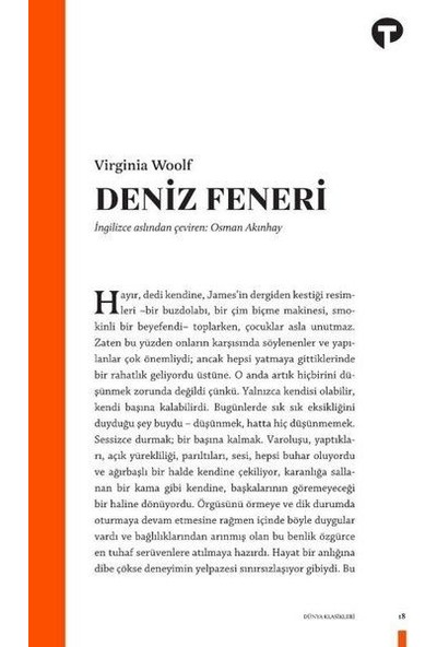 Deniz Feneri - Virginia Woolf