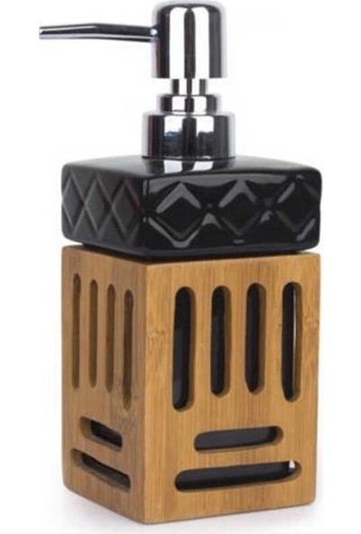 Acar Dekoratif Bambu Tabanlı Lüx Dekoratif Porselen Sıvı Sabunluk Siyah Acar Dekoratif Bambu Tabanlı Lüx Dekoratif Porselen Sıvı Sabunluk Siyah