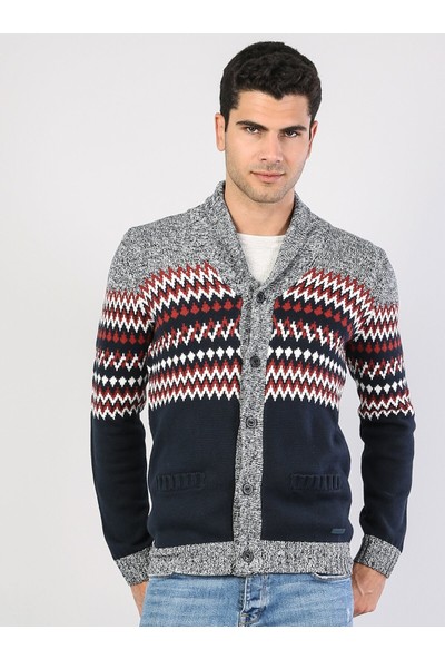 Colins Regular Fit Erkek Lacivert Hırka