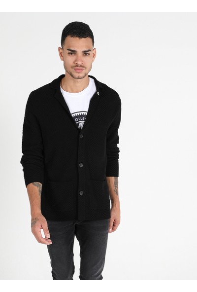 Colin's Regular Fit Erkek Siyah Hırka