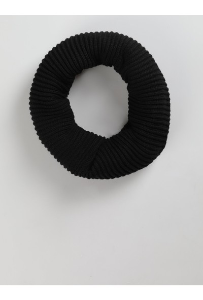 Colins Modern Fit Erkek Siyah Atkı