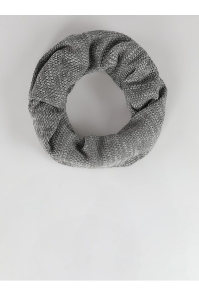 Colins Modern Fit Erkek Gri Melanj Atkı