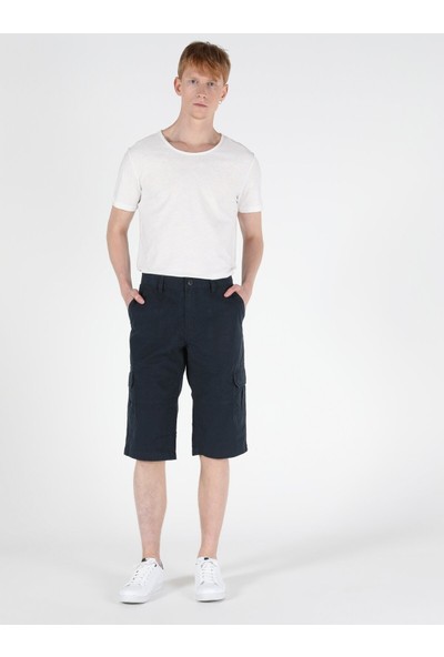 Colin's Regular Fit Orta Bel Erkek Lacivert Şort