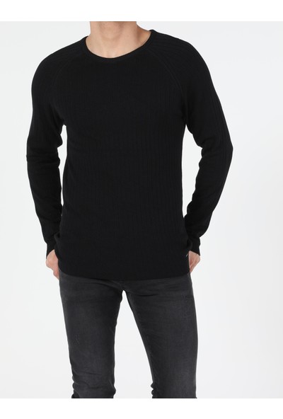 Colin's Slim Fit Bisiklet Yaka Erkek Siyah Kazak Colin's Slim Fit Bisiklet Yaka Erkek Siyah Kazak