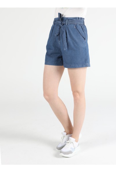 Colins Yüksek Bel Kisa Regular Fit Jean Kadın Jean Şort