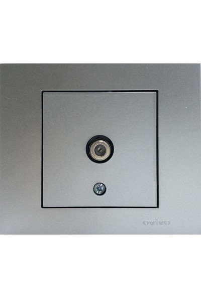 Ovivo Grano Gümüş Uydu F Konnektör Çerçeveli Ovivo Grano Gümüş Uydu F Konnektör Çerçeveli