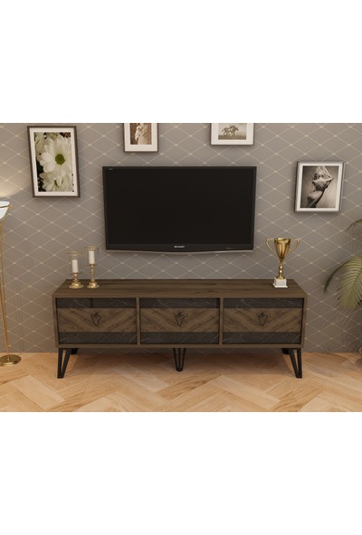 Cantek Zenon Tv Standı Ceviz-Royalmermer Cantek Zenon Tv Standı Ceviz-Royalmermer