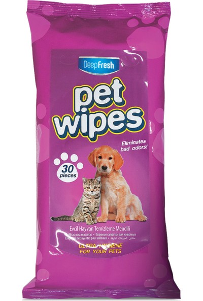 Deep Fresh Pet Temizleme Mendili 30 Yaprak