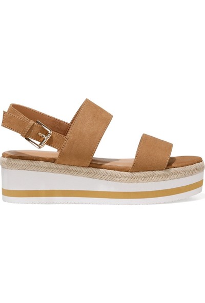 Nine West Izzına 1fx Camel Kadın Kalın Tabanlı Sandalet