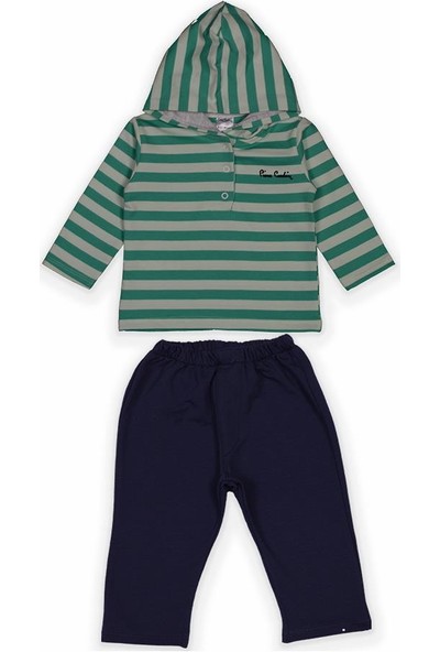 Pierre Cardin Kapşonlu Bebek Takımı %100 Pamuk 301313