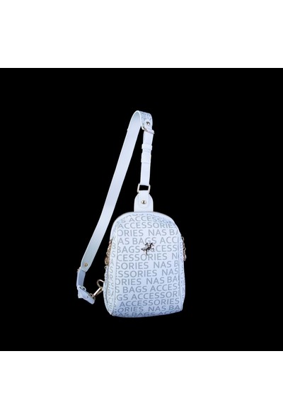 Nas Bag 1076 Beyaz Yazılı Nas Bag 1076 Beyaz Yazılı