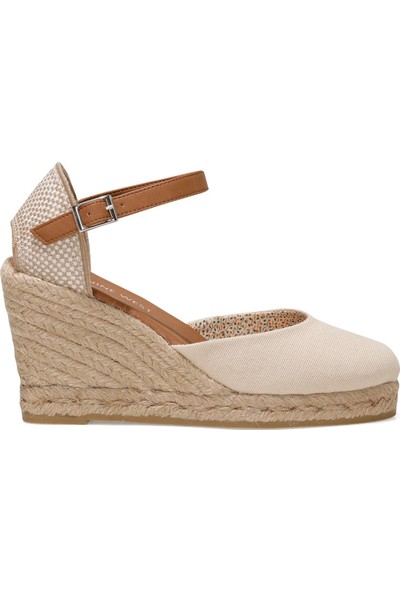 Nine West Artemısıa 1fx Bej Kadın Dolgu Topuklu Sandalet