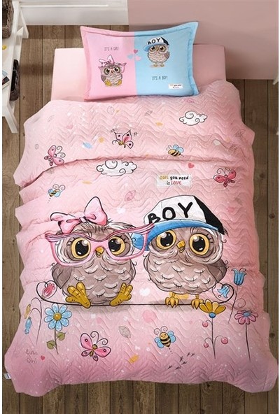 Clasy Tek Kişilik 4 Mevsim Set Puhu Pembe Clasy Tek Kişilik 4 Mevsim Set Puhu Pembe